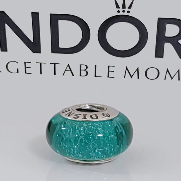 Pandora | Jewelry | Pandora Jasmines Signature Color Teal Green Murano ...